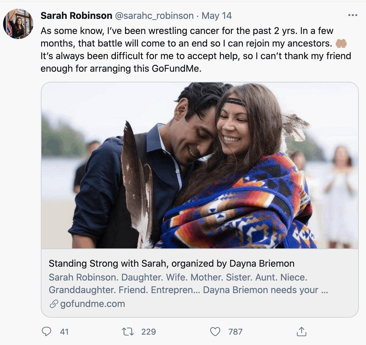 ‘Rejoining the Ancestors’ — Saying goodbye to Sarah Robinson